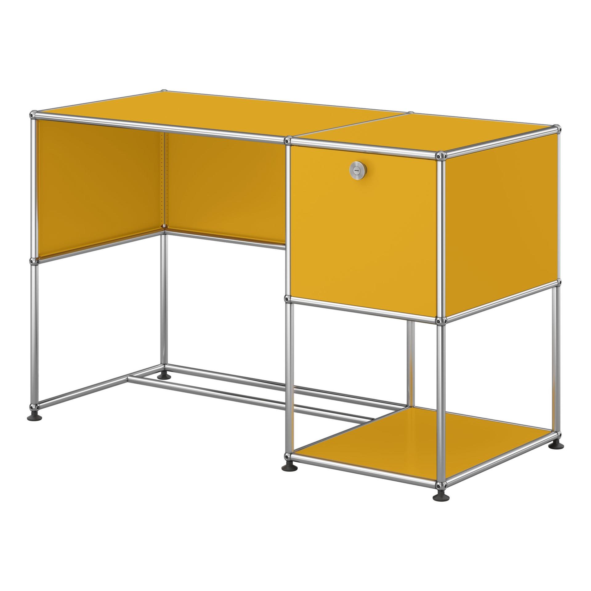 USM Haller Schreibtisch | USM | 25 USM goldgelb – Seipp Wohnen